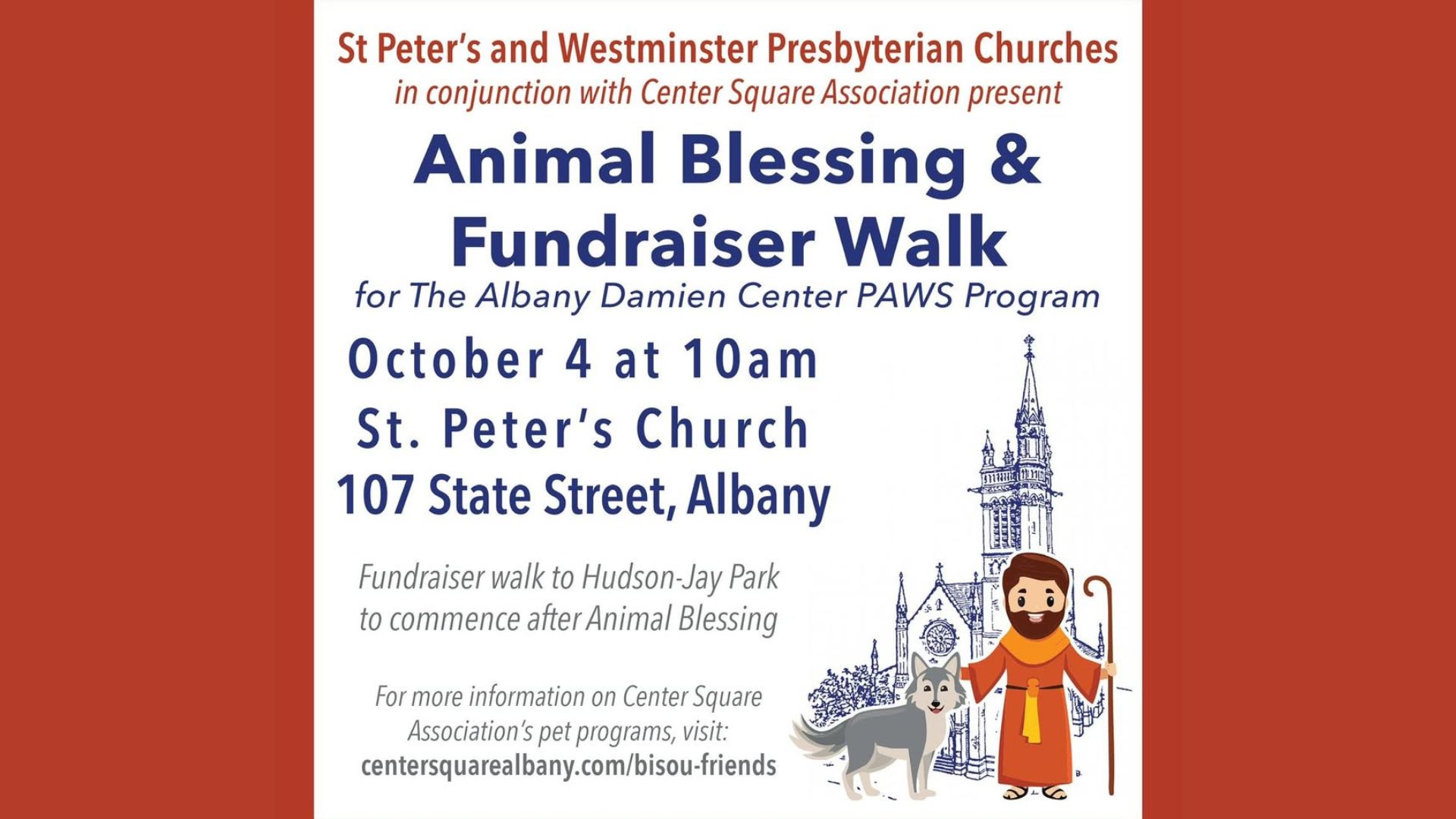 Animal Blessing and Fundraiser Walk - Westminster Presbyterian Church